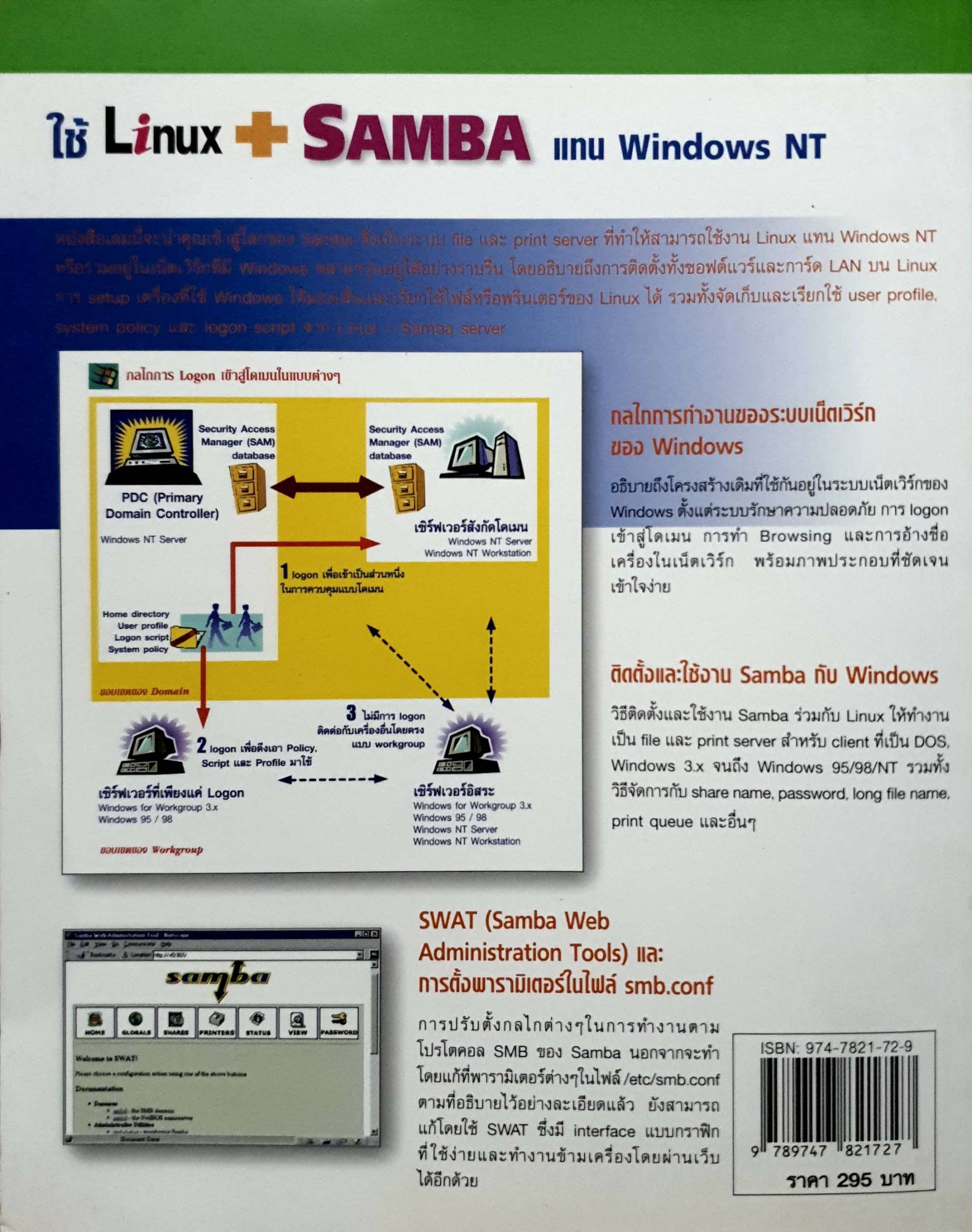 ใช้ Linux + Samba แทน Windows NT : สาโรจน์ ไพชยนต์ฤทธา , วศิน เพิ่มทรัพย์ - bookpanich ...